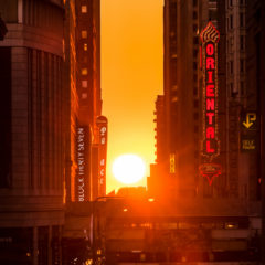 Chicagohenge - an equinox sunset. - Nick Ulivieri Photography