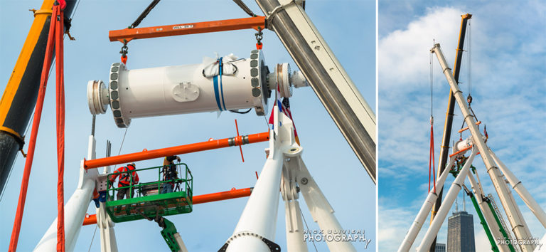A New Ferris Wheel Rises at Navy Pier - Nick Ulivieri Photography